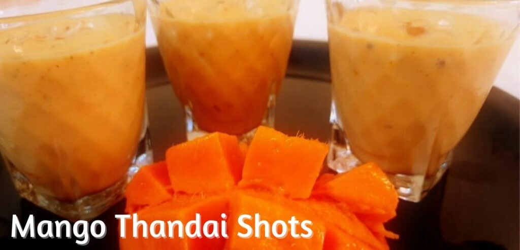 Thandai - Mango Shots - Deliciously URS